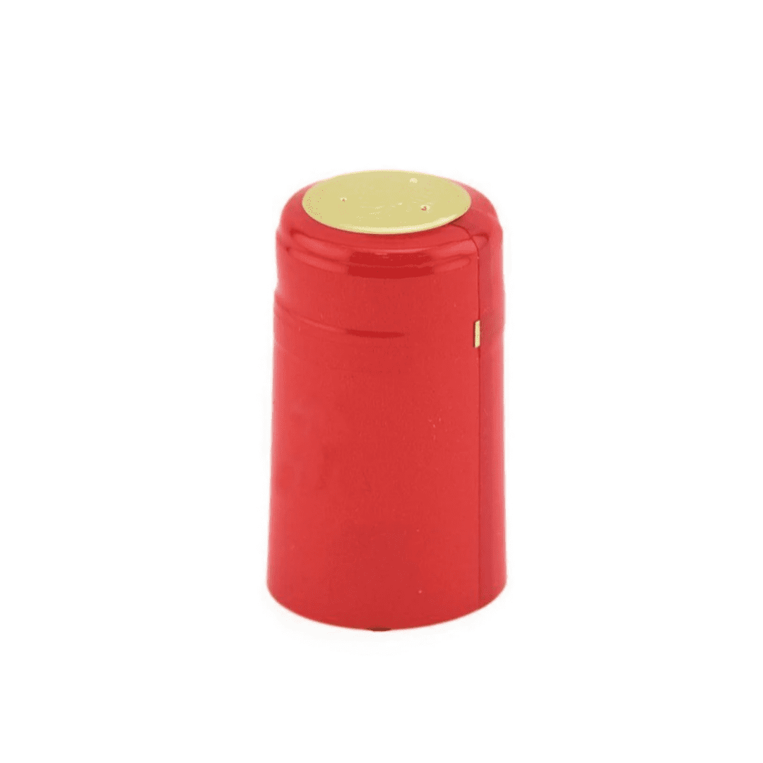 Shrink Caps Bright Red 100 /Pack