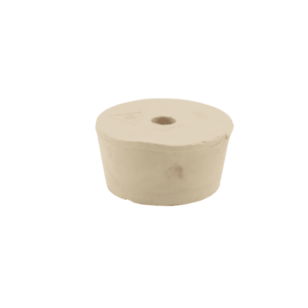 Rubber Stopper #10 Drilled - Cork it Winemaking
