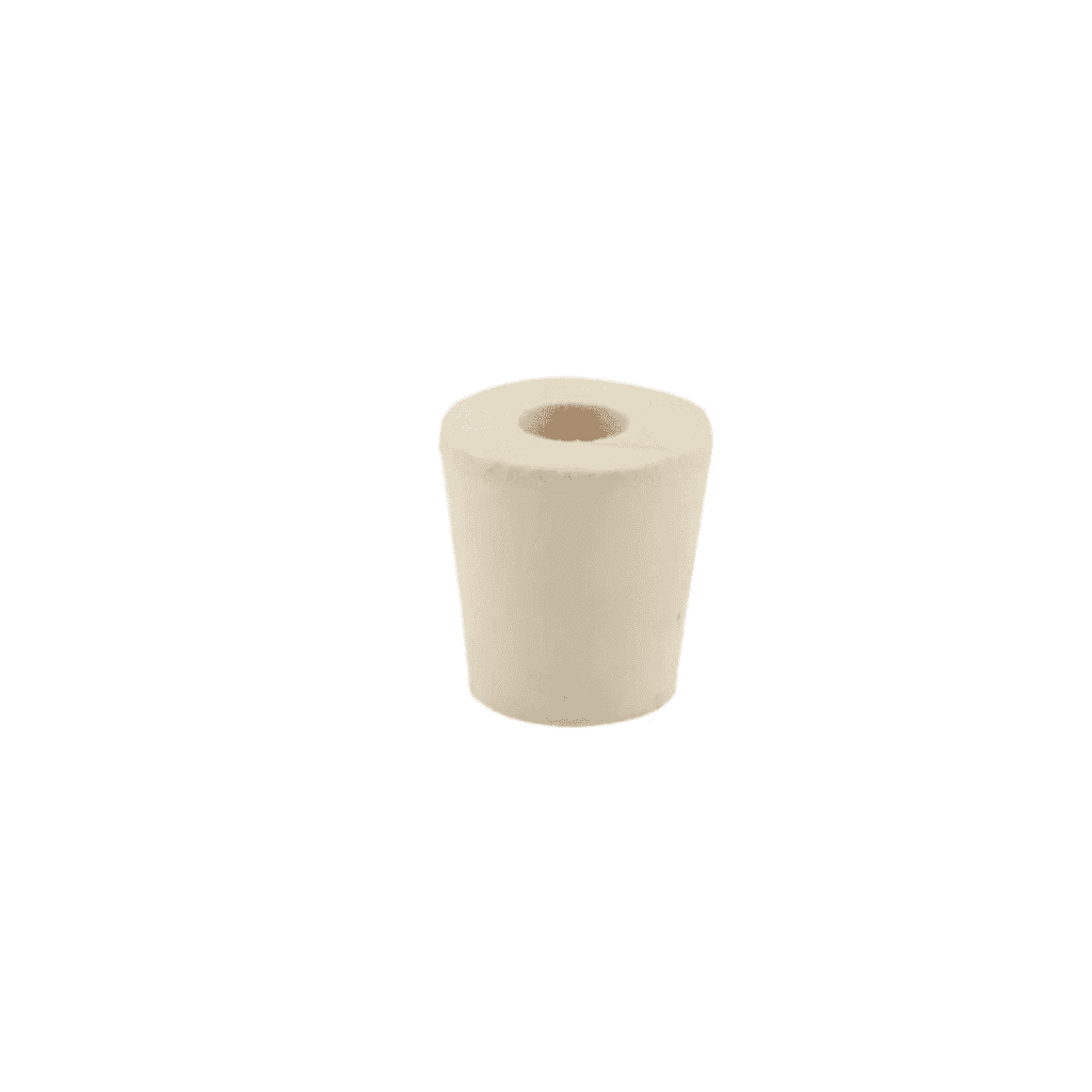 Rubber Stopper #3 Drilled - Cork it Winemaking