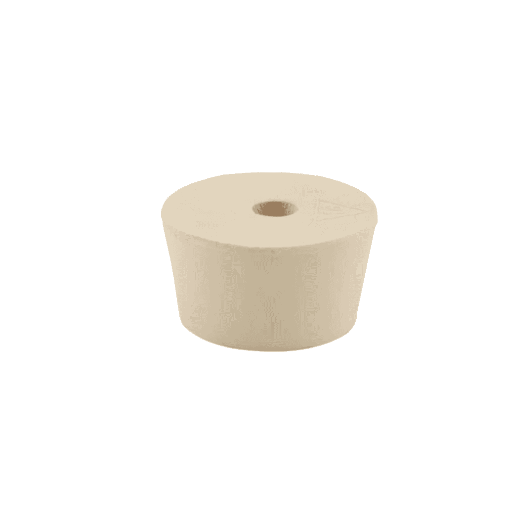 Rubber Stopper #9.5 Drilled - Cork it Winemaking